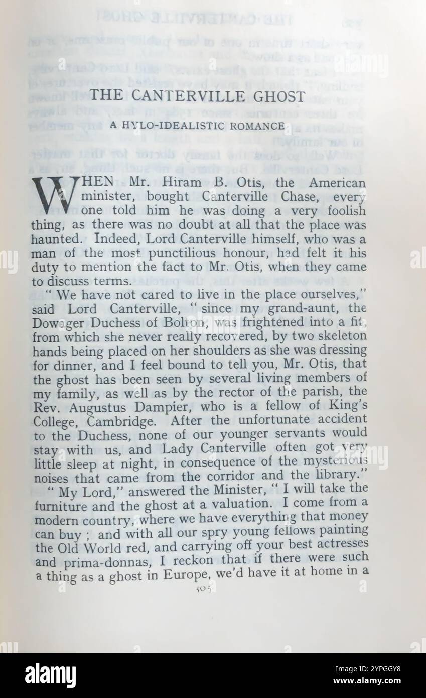 The canterville ghost oscar wilde immagini e fotografie stock ad alta ...