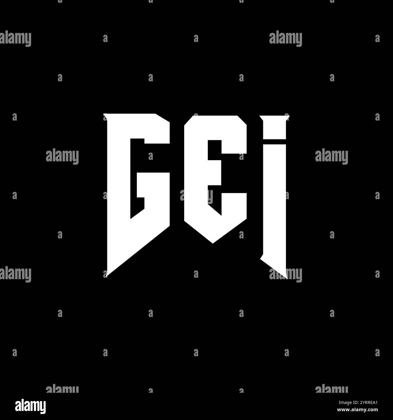 Disegno del logo gei Immagini Vettoriali Stock - Alamy