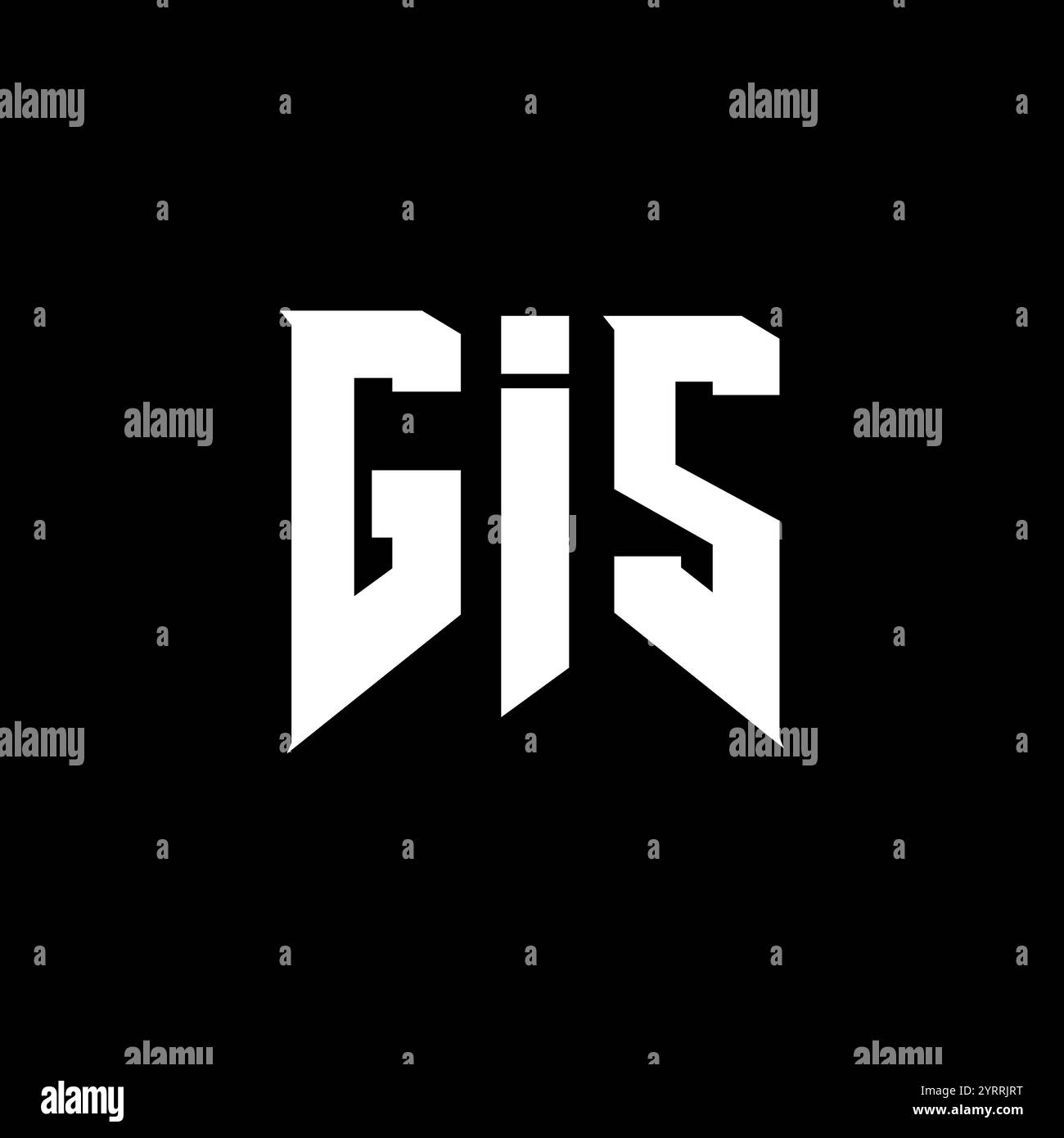 Disegno del logo gis Immagini Vettoriali Stock - Alamy