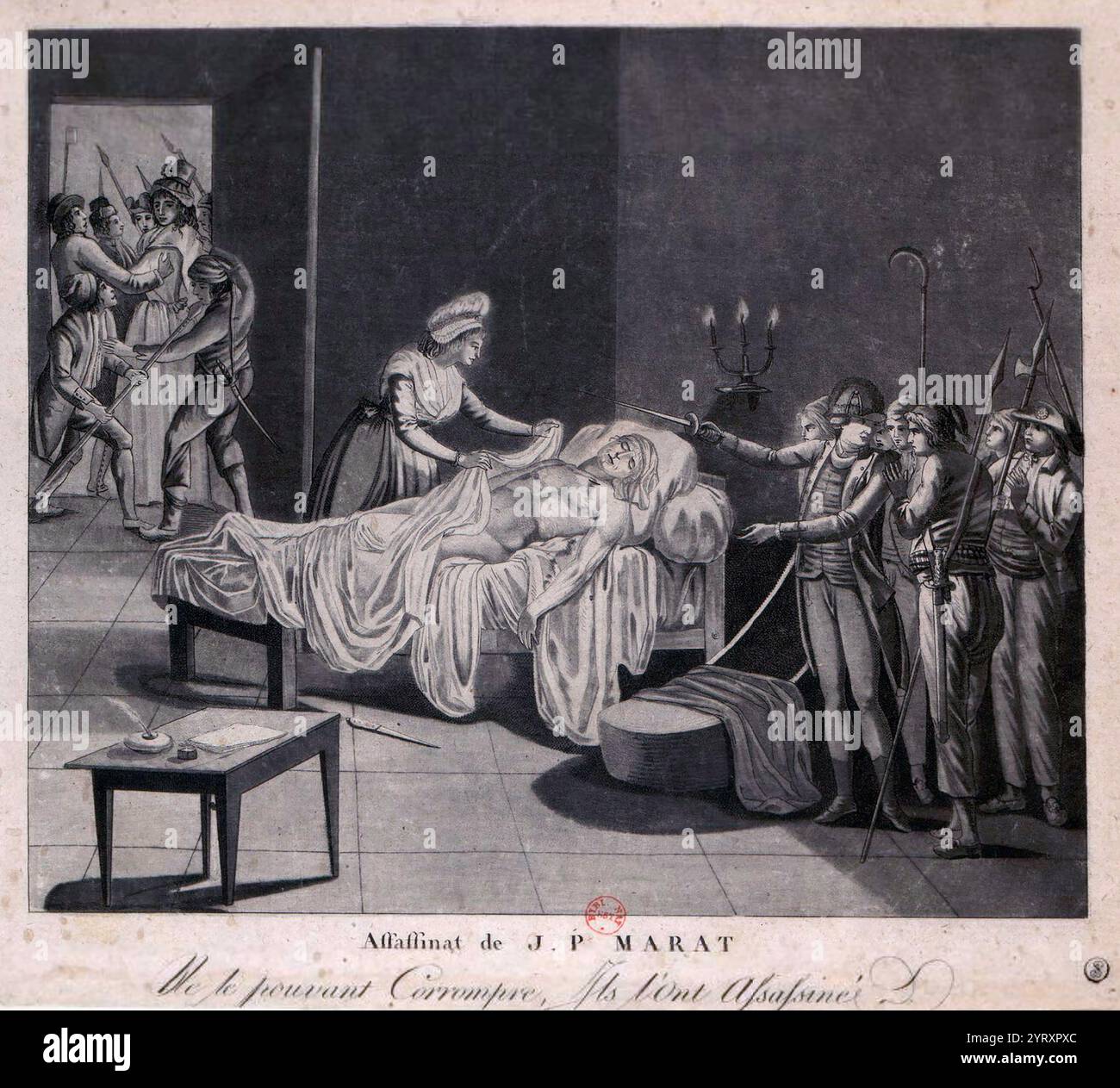 The death of marat painting immagini e fotografie stock ad alta ...