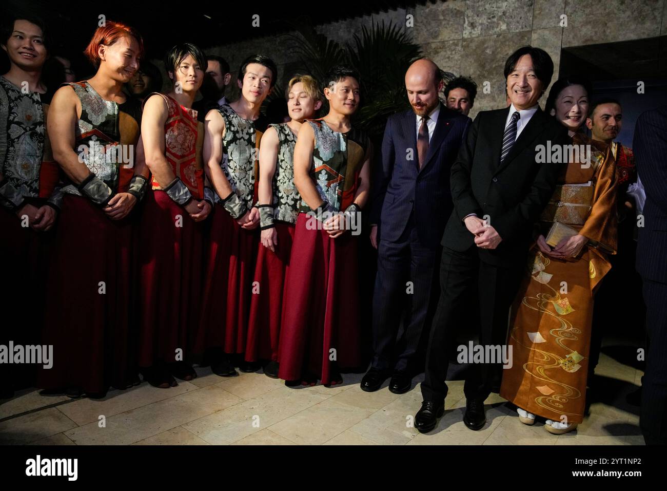 Japan's Crown Prince Akishino, second right, his wife Crown Princess ...
