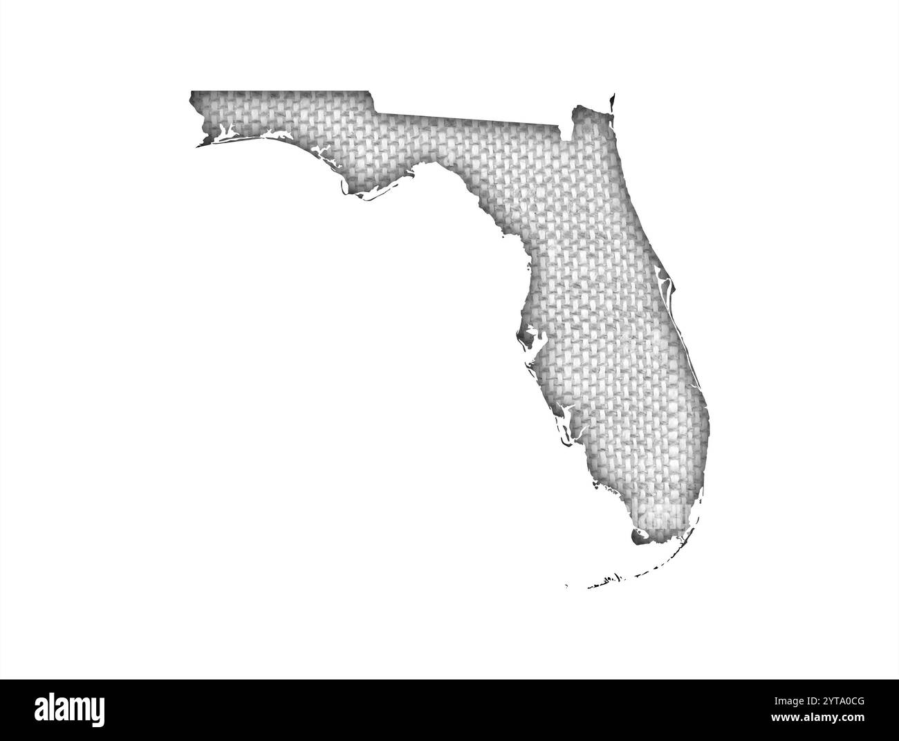 Florida state map Foto e Immagini Stock in Bianco e Nero - Alamy