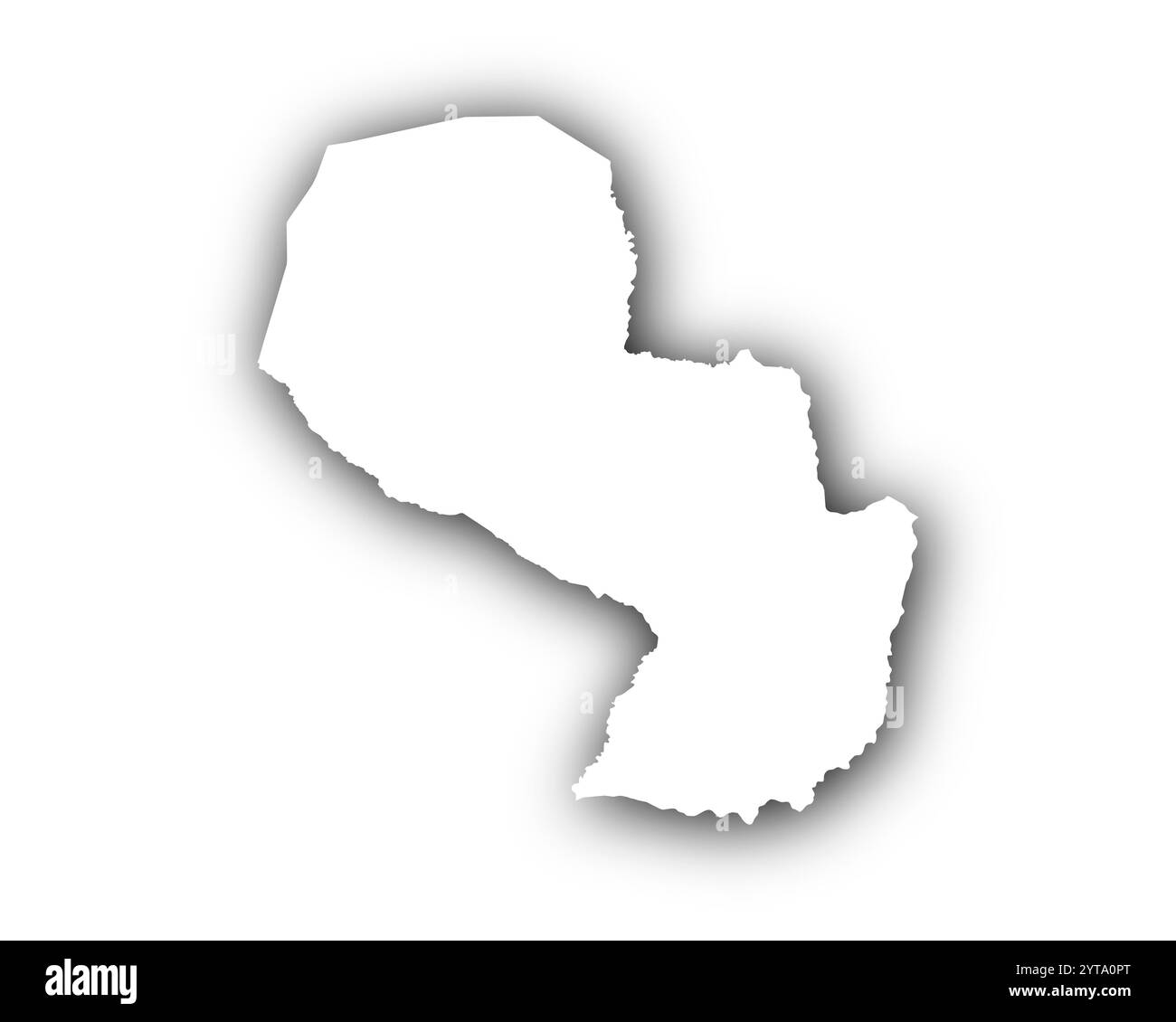 Map of paraguay Foto e Immagini Stock in Bianco e Nero - Alamy