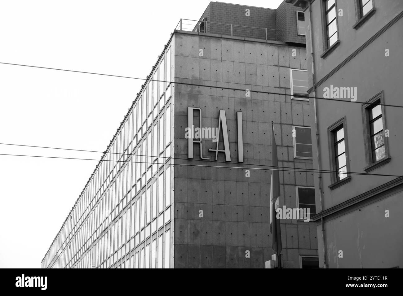 Televisione nazionale italiana Foto e Immagini Stock in Bianco e Nero ...