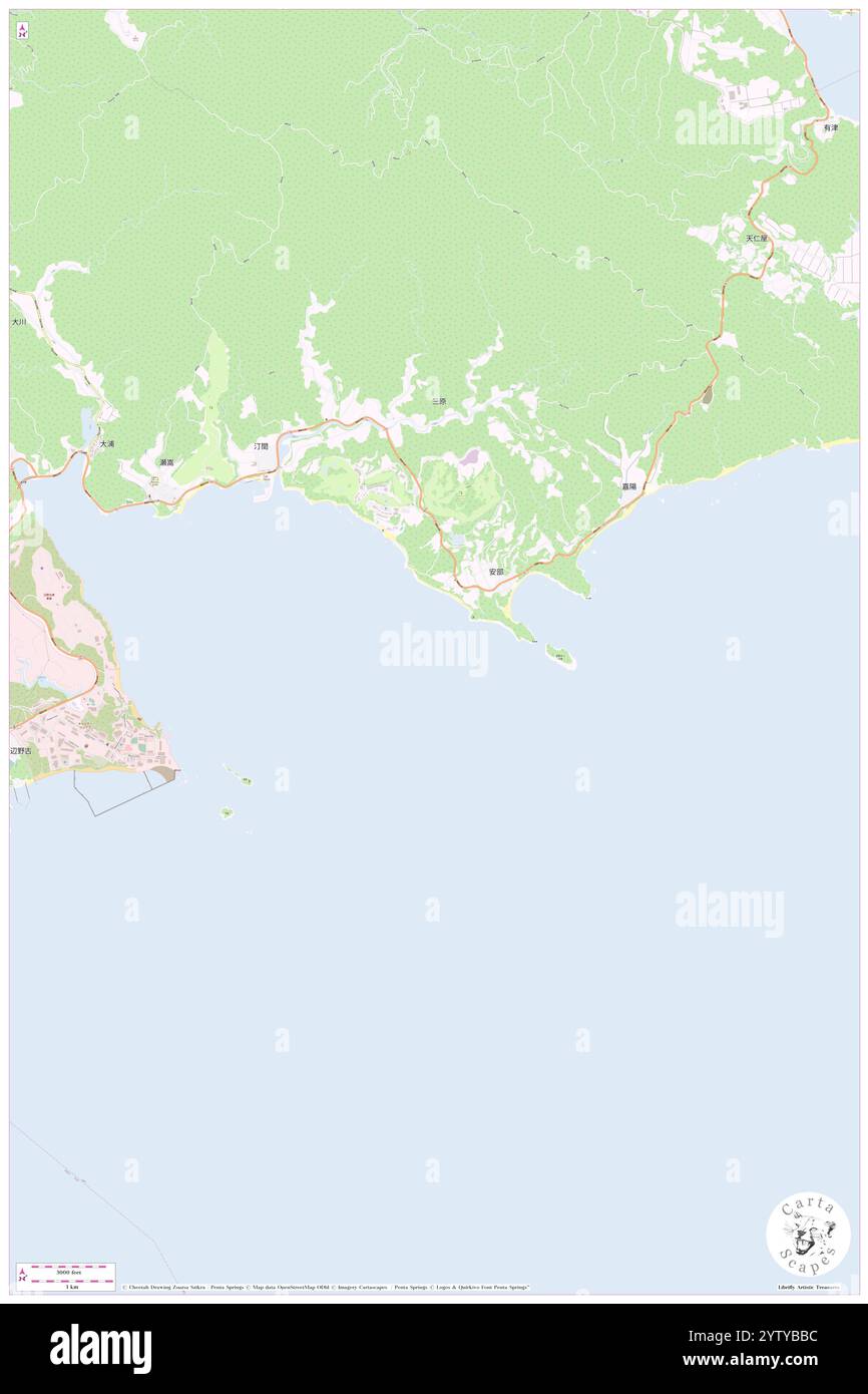 Kanenda, , JP, Giappone, Okinawa, N 26 31' 59'', N 128 4' 59'', MAP, Cartascapes Map pubblicata ...