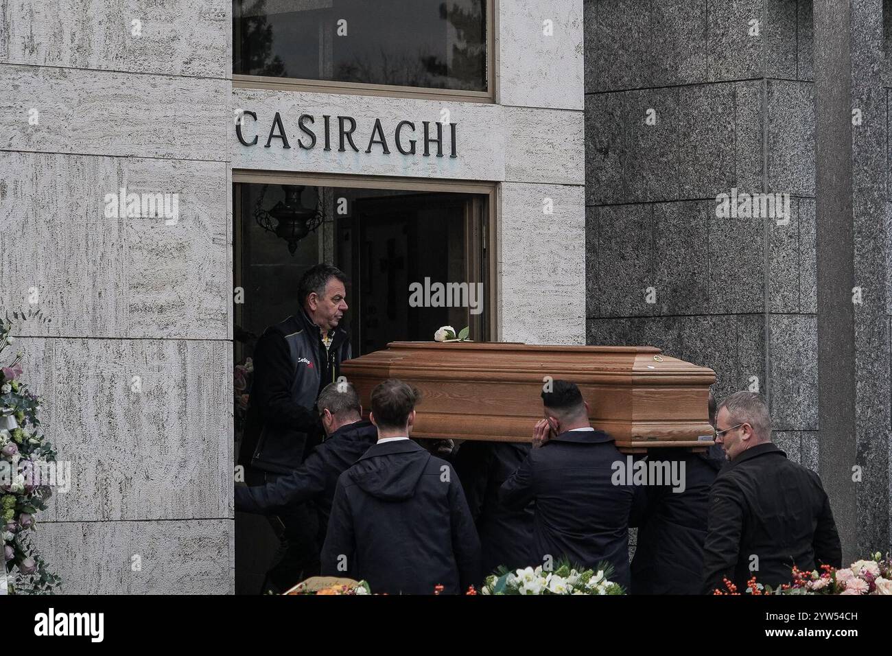 FINO MORNASCO (COMO) - funerale di Fernanda Biffi Casiraghi, suocera ...