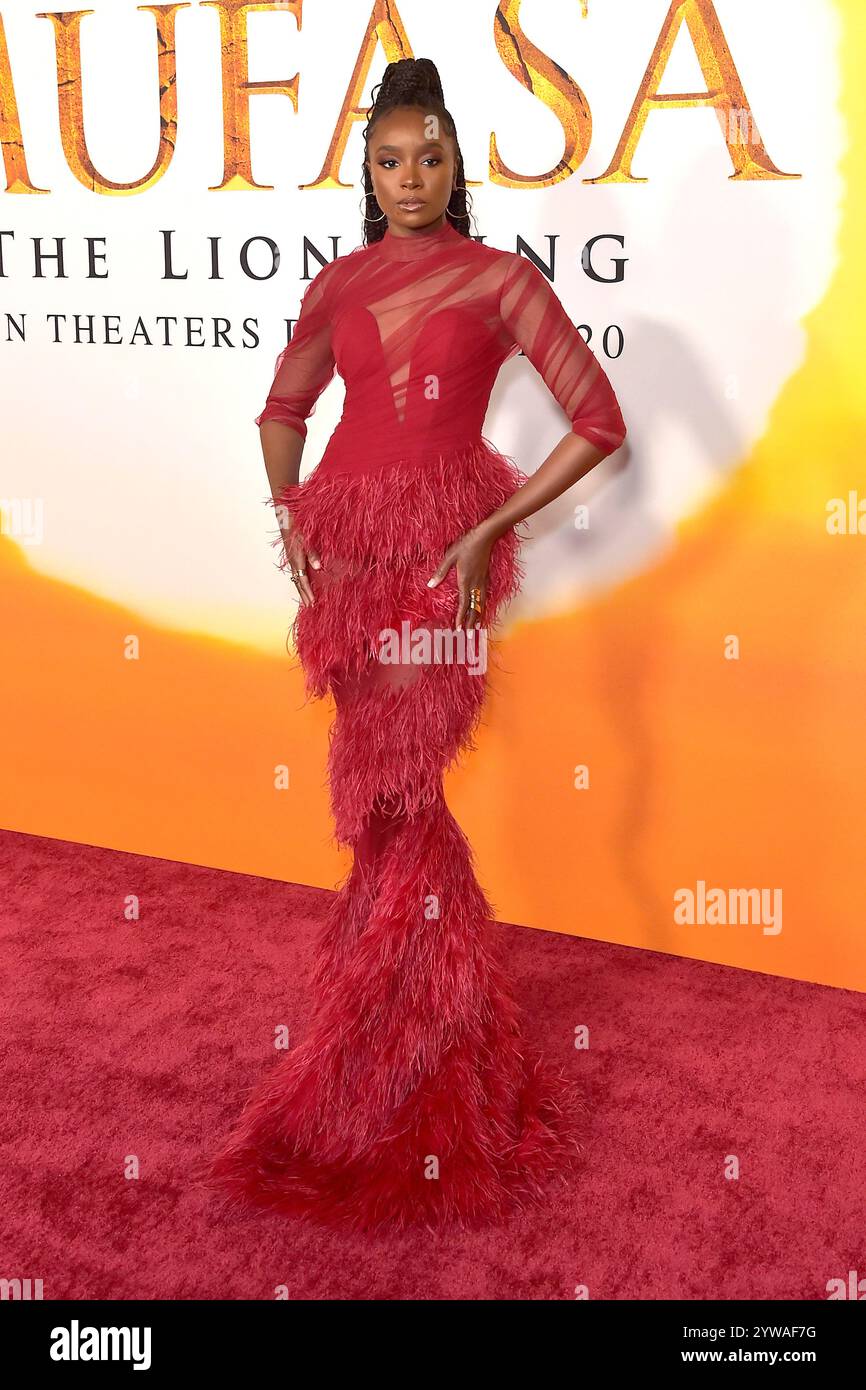 Kiki Layne bei der Weltpremiere des Kinofilms 'Mufasa: Il re leone ...