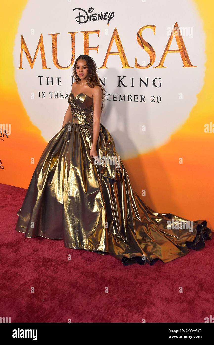 Blue Ivy Carter bei der Weltpremiere des Kinofilms Mufasa: Il Re Leone ...