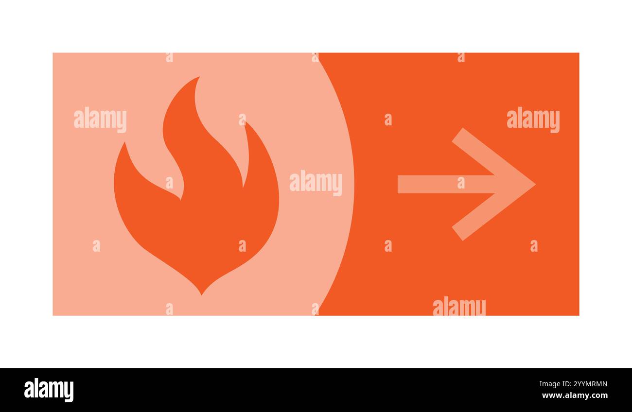 La fiamma e la freccia Immagini Vettoriali Stock - Alamy