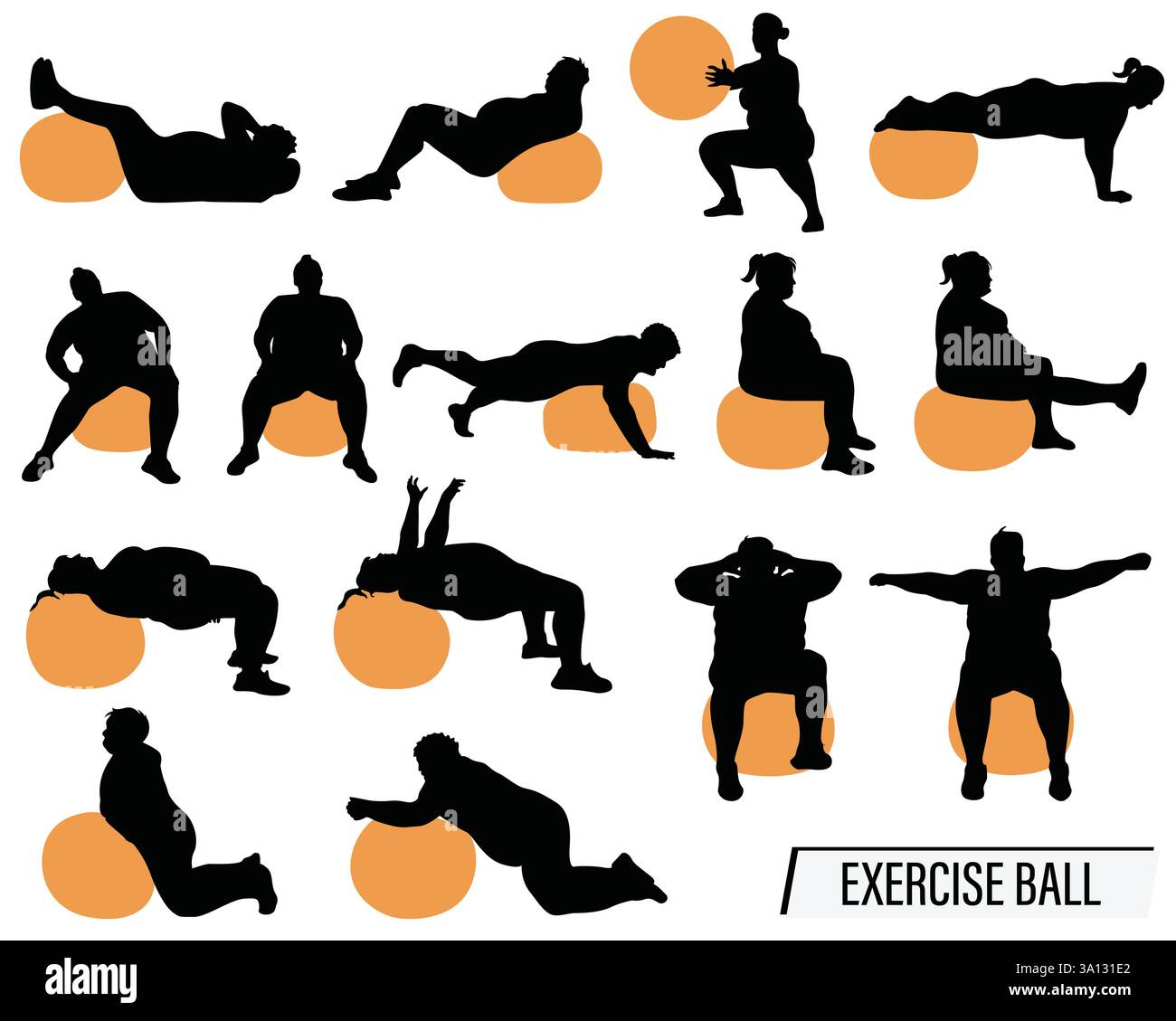 Palla grande esercizio Immagini Vettoriali Stock - Alamy