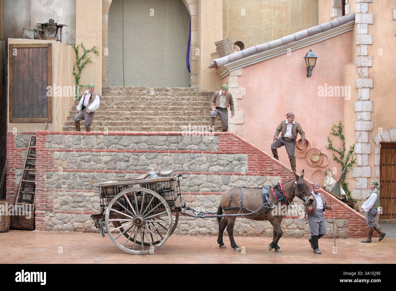 Presentation of the new show 'The Drum of Freedom', at Puy du Fou, on ...
