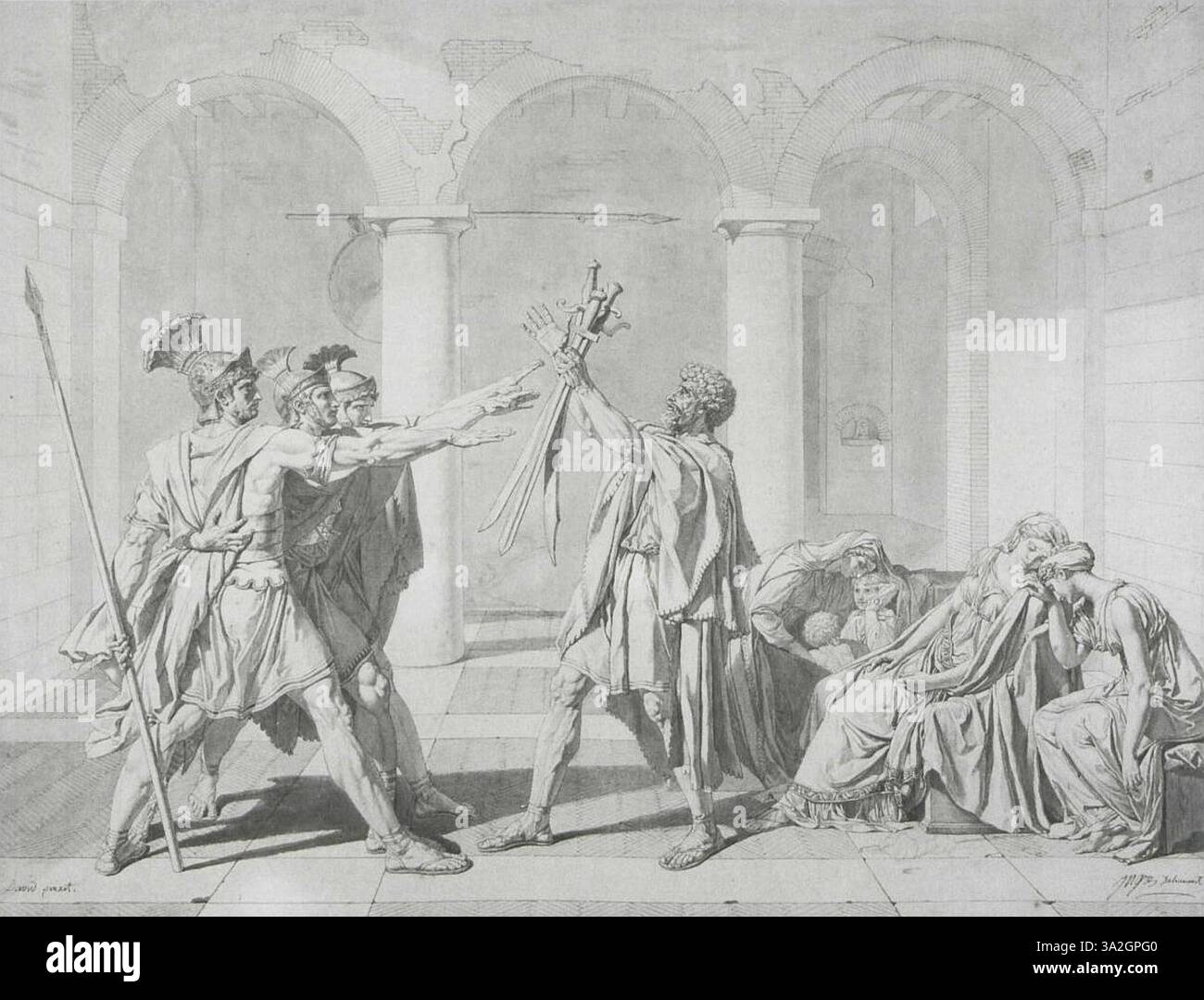 Questo disegno di Jean-Auguste Dominique Ingres è basato sul famoso ...