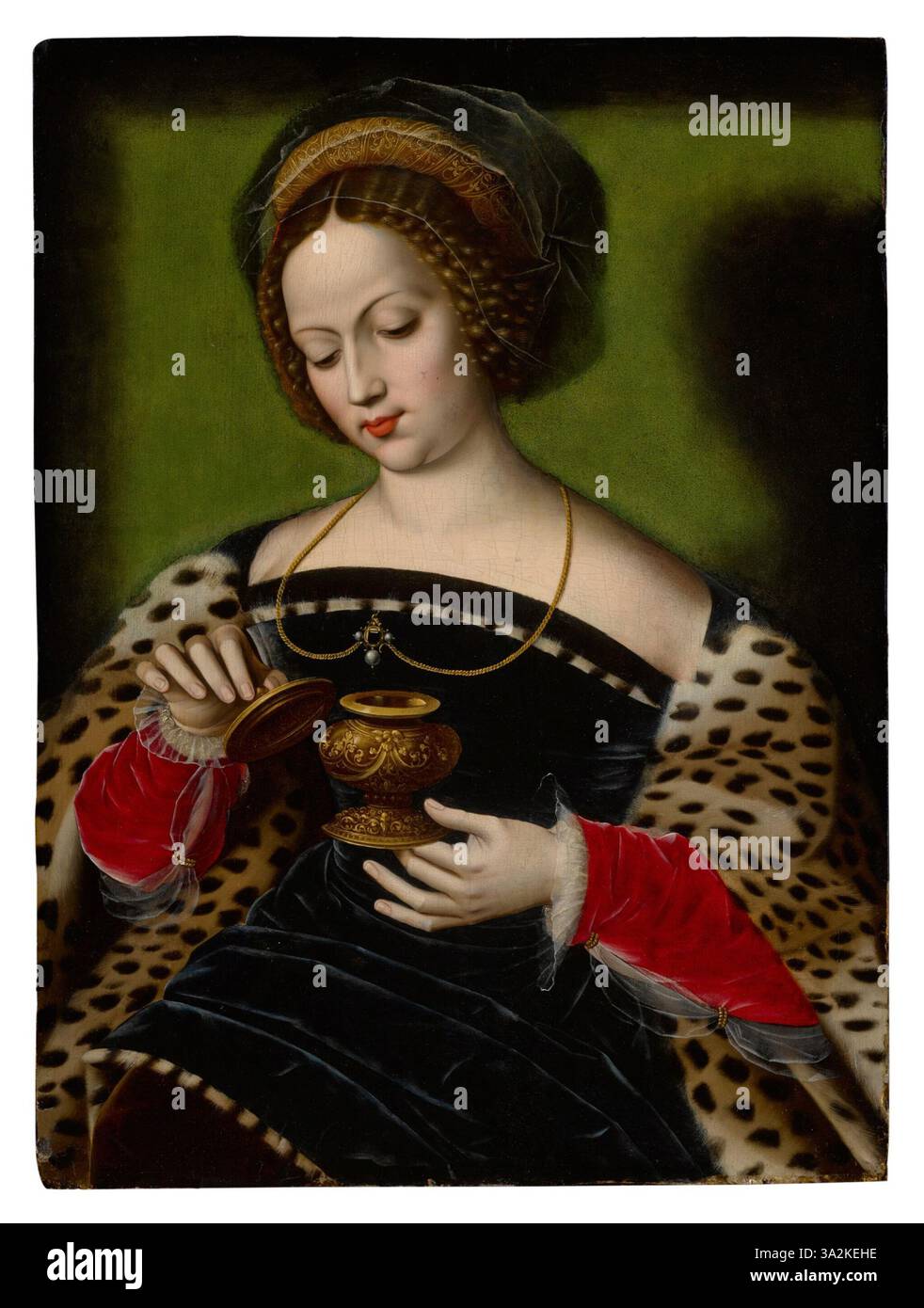 Questo dipinto del XVI secolo di Ambrosius Benson raffigura Maria ...