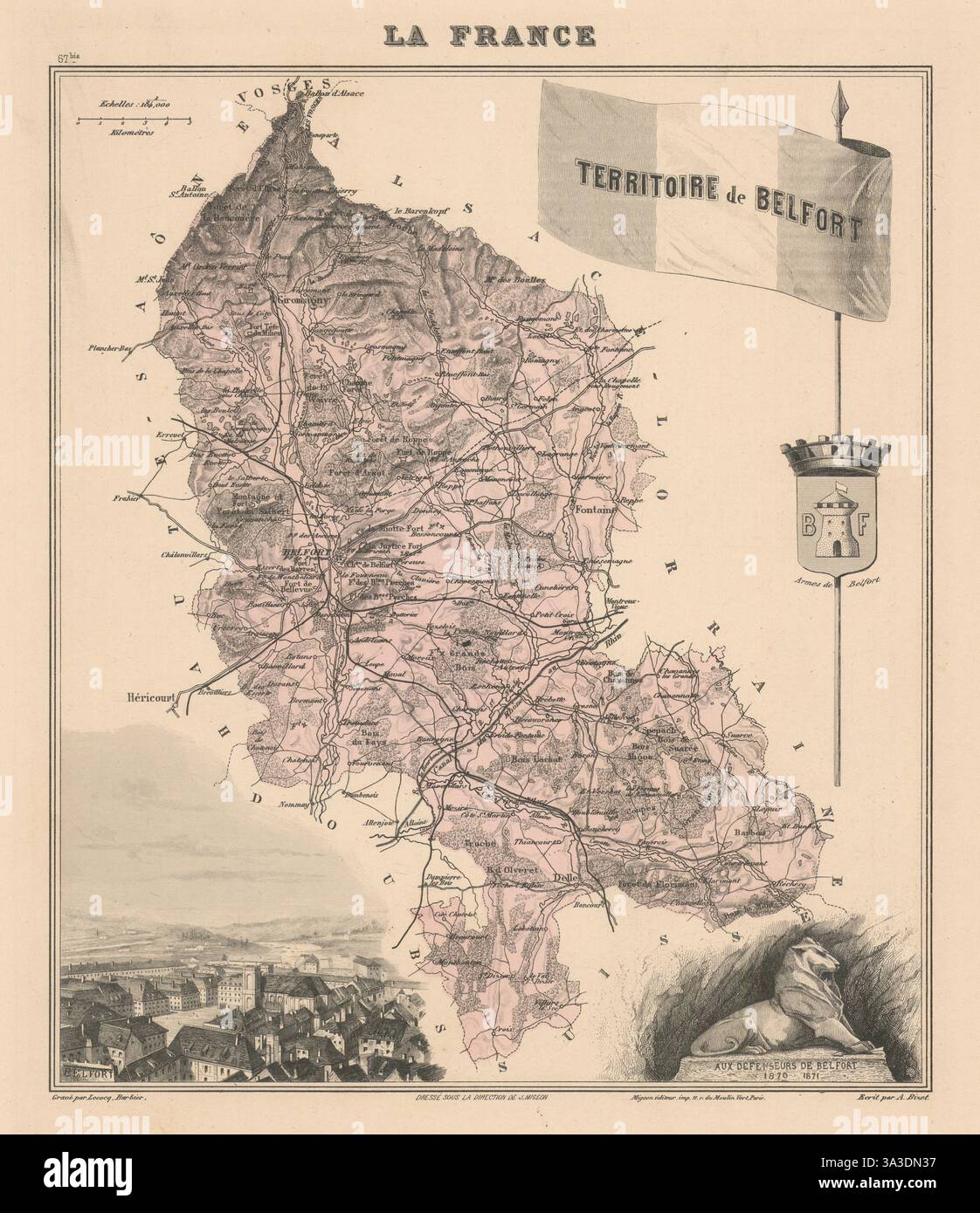 Mappa del territoire di belfort immagini e fotografie stock ad alta ...