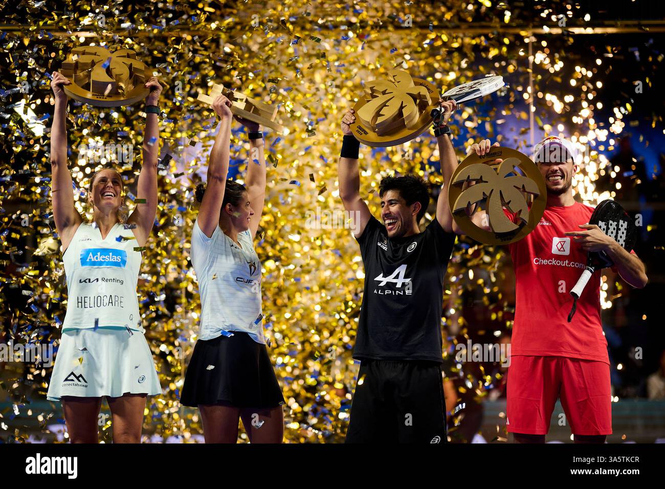 Alejandro Galán and Fede Chingotto won their first Premier Padel title ...