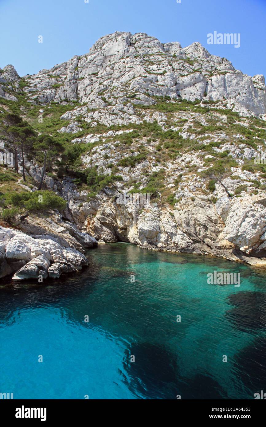 Calanques national park, france immagini e fotografie stock ad alta ...