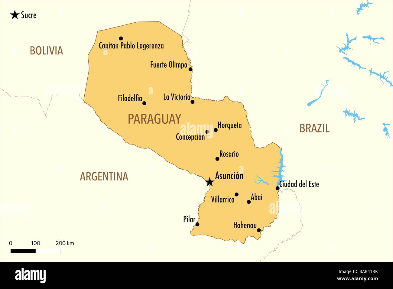 Mappa del paraguay immagini e fotografie stock ad alta risoluzione - Alamy