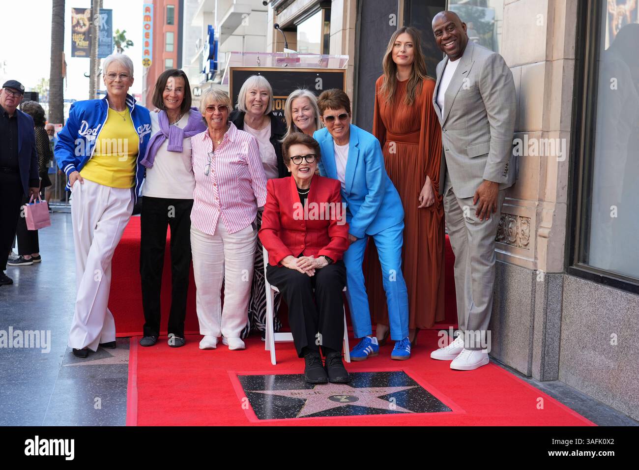 Jamie Lee Curtis, from left, Julie Anthony, Rosie Casals, Connie ...
