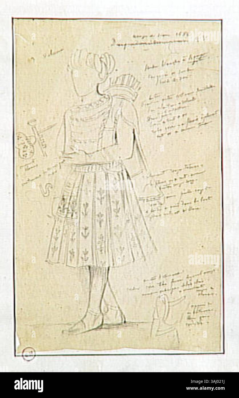 Il "carnet d'études orientales: Etude de personnage de trois-quarts à ...