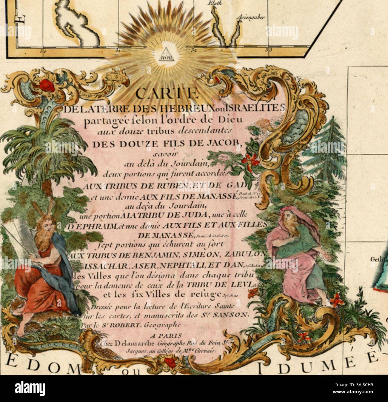 La mappa della Terra Santa di Carlo Francesca Delamarche del 1797 ...