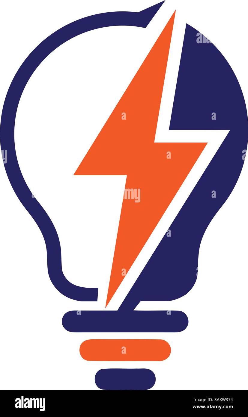 Logo della lampadina Immagini Vettoriali Stock - Alamy