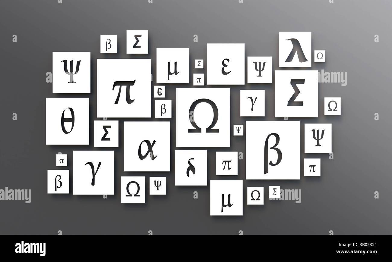 Lettere greche, simboli matematici. Lettere greche, simboli matematici ...