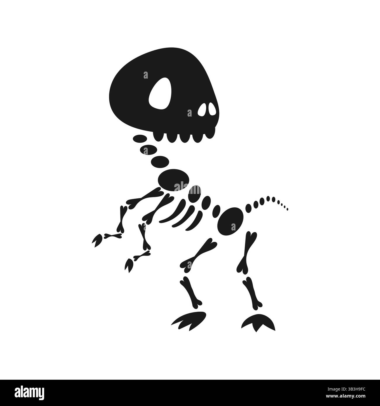 Scheletro stilizzato disegno semplice Immagini Vettoriali Stock - Alamy