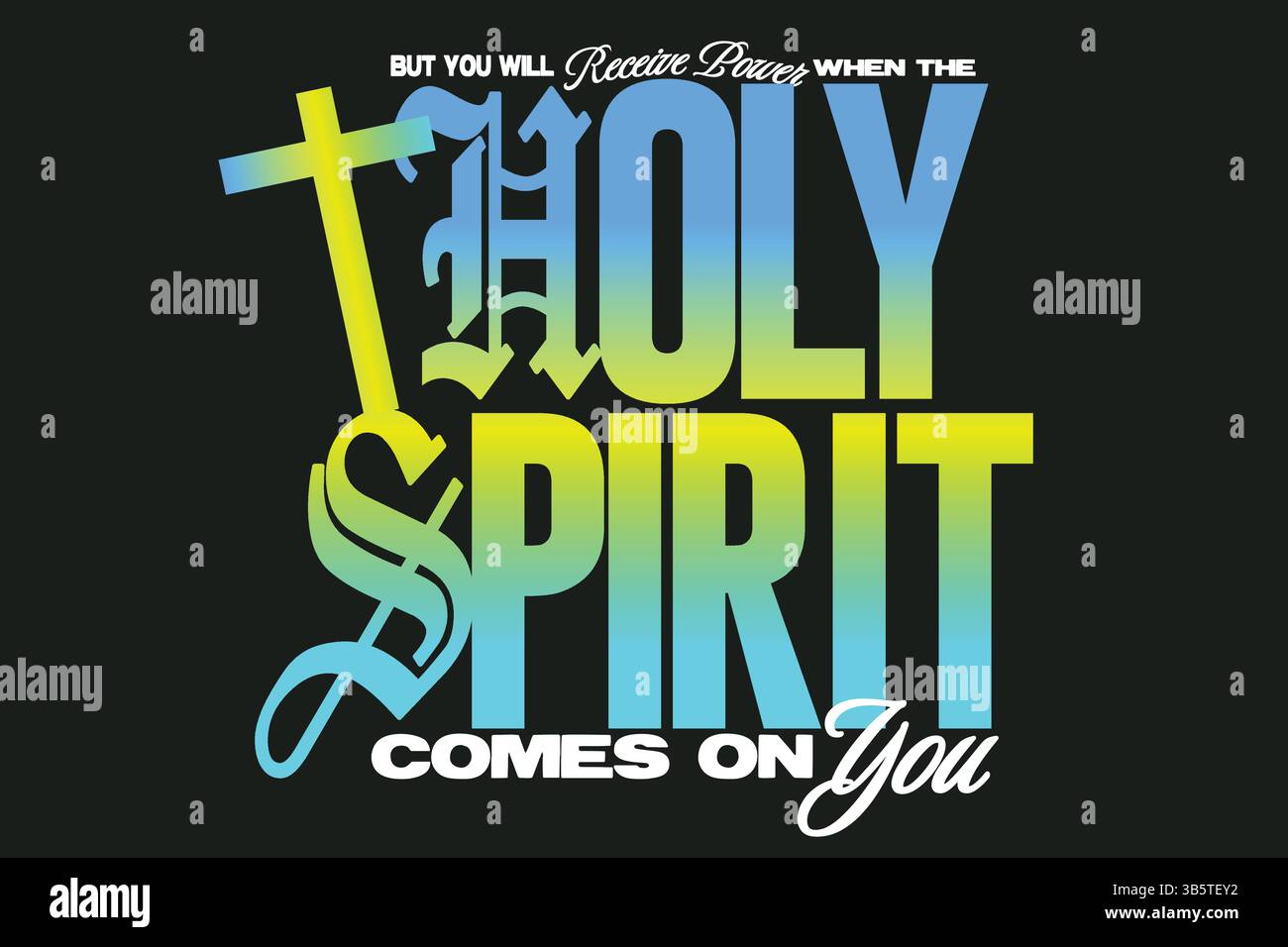 Slogan biblico in versi Immagini Vettoriali Stock - Alamy