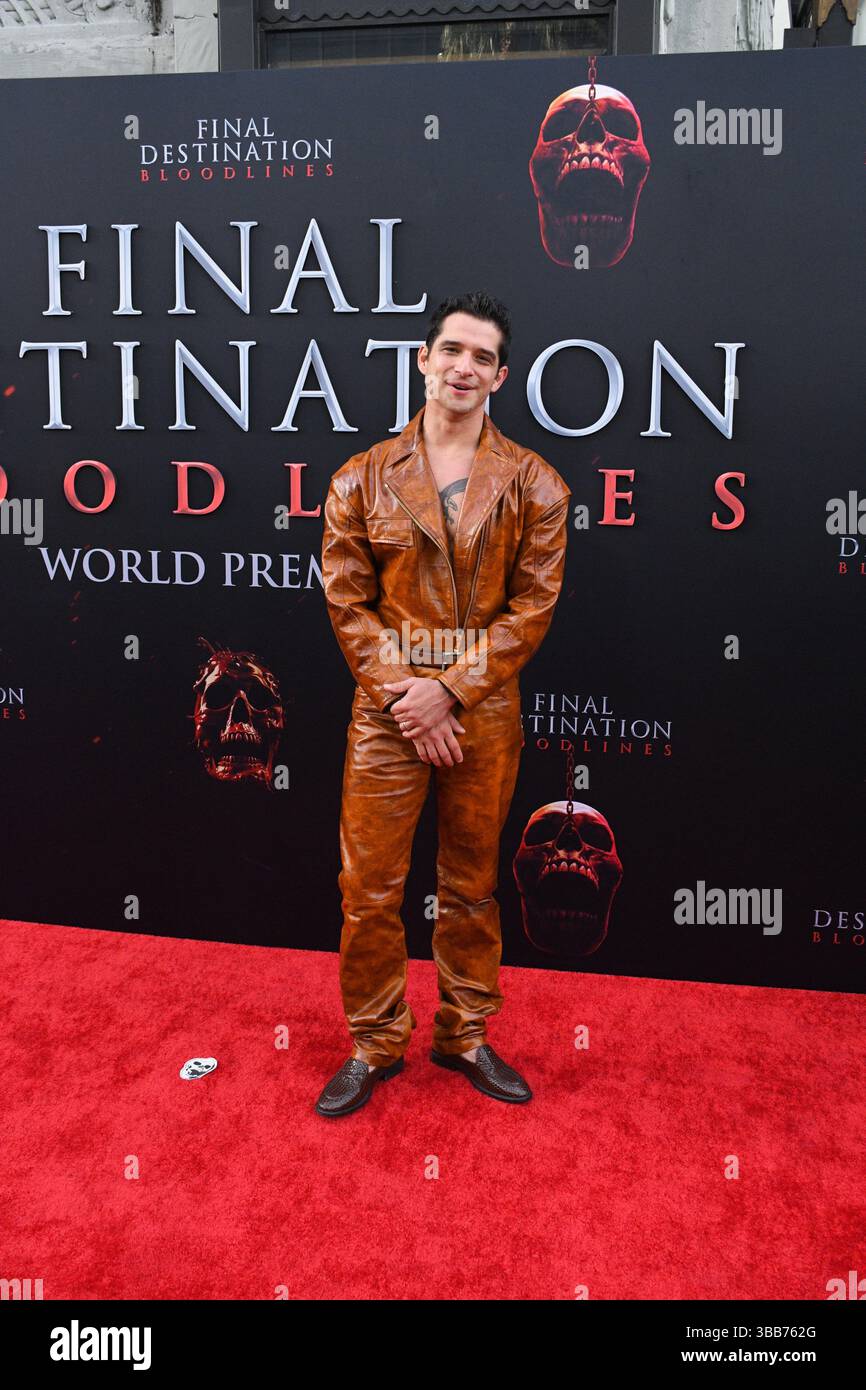 Los Angeles, California, USA 12 maggio 2025 l'attore Tyler Posey ...