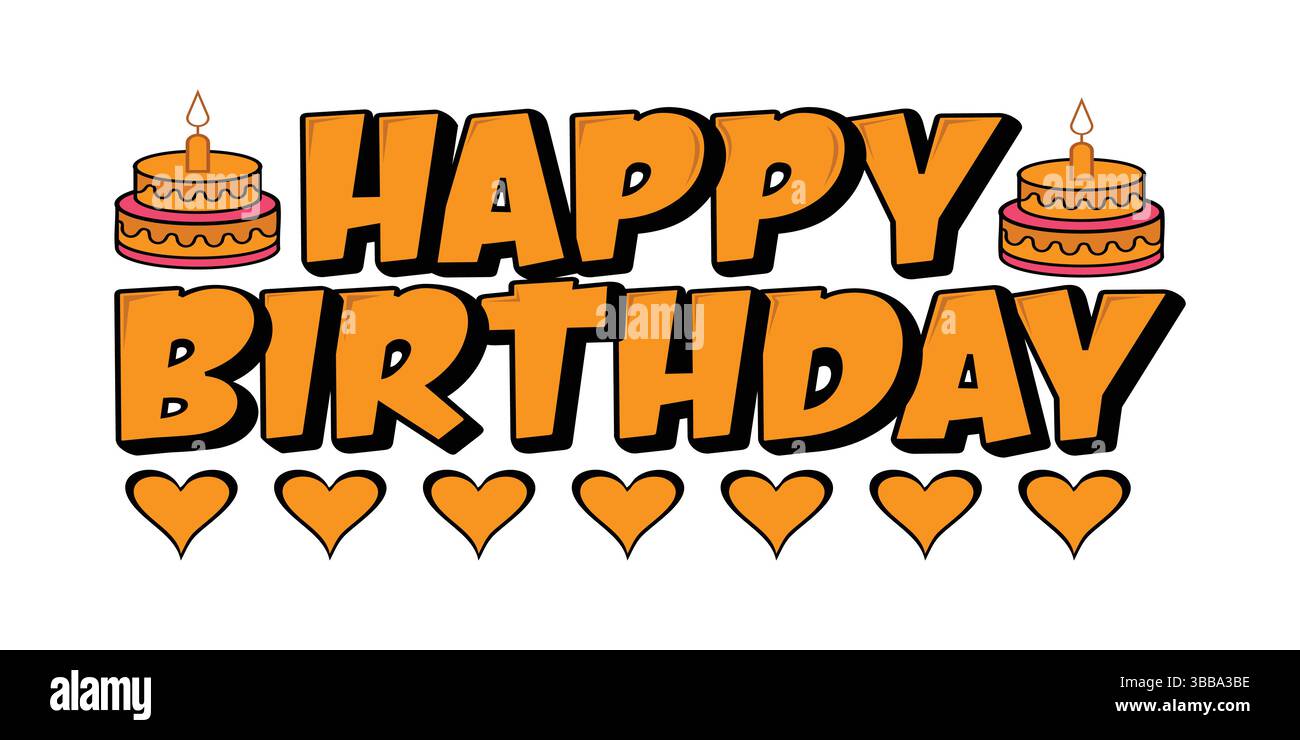 Compleanno cartoon Immagini Vettoriali Stock - Alamy