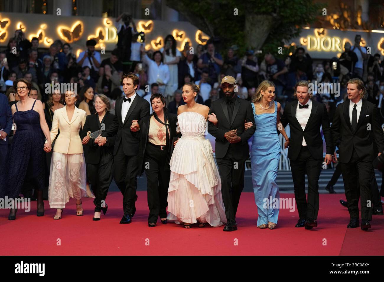 Producer Andrea Calderwood, from left, Justine Ciarrocchi, Sissy Spacek ...