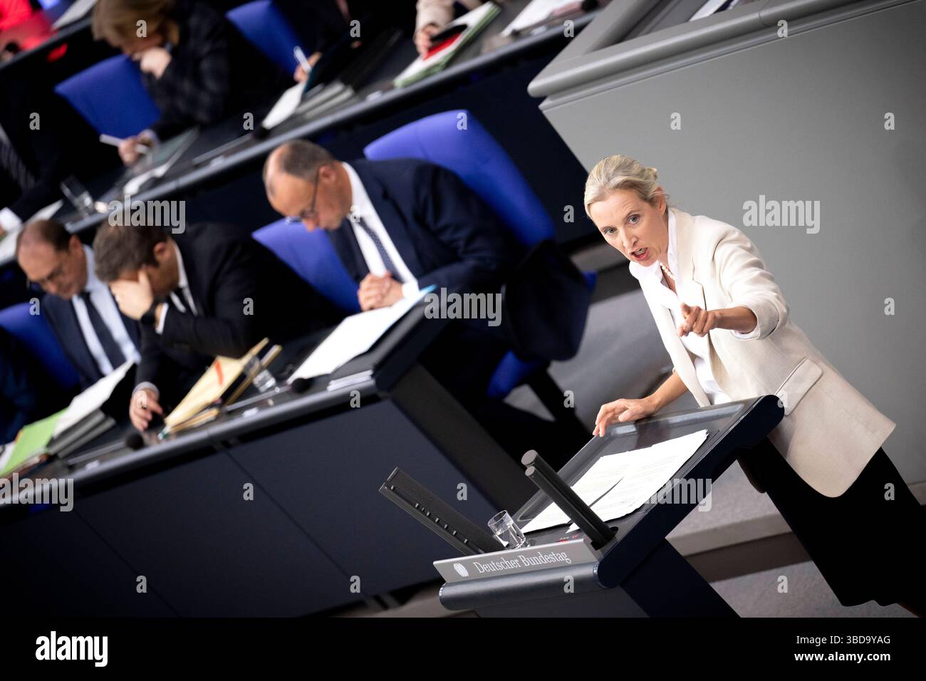 Alice Weidel, Friedrich Merz - Regierungserklaerung Bundestag DEU ...