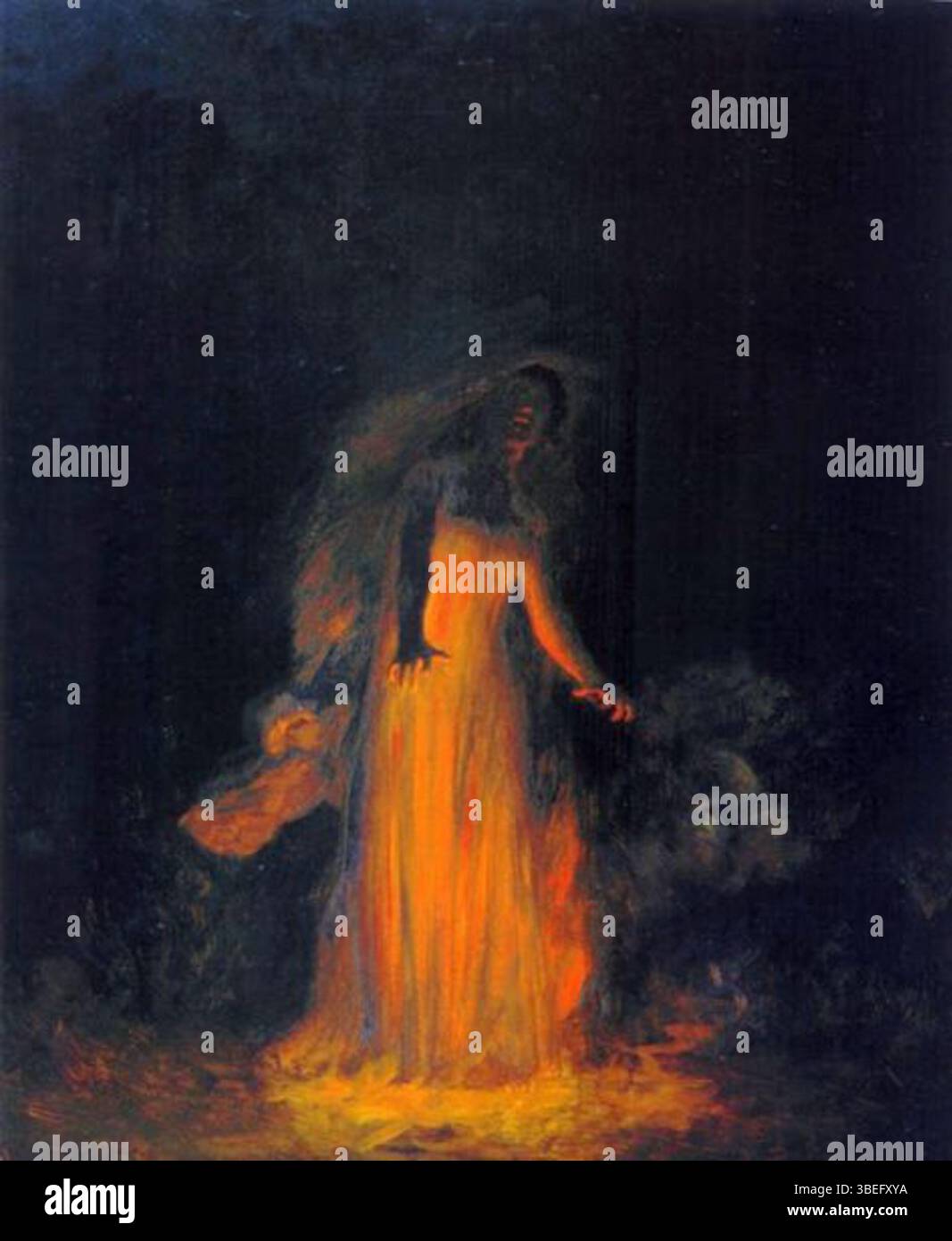 Questo dipinto di Jean-Léon Gérôme raffigura Loie Fuller, una famosa ...