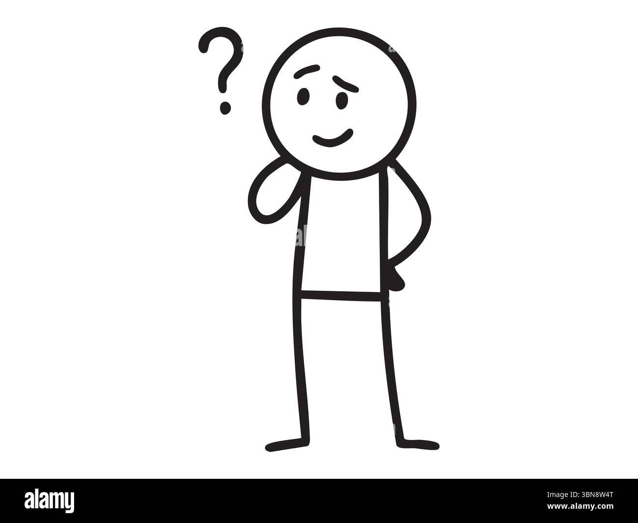 Cartoon illustration man showing showing Foto e Immagini Stock in ...