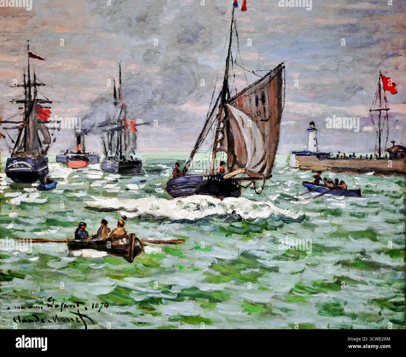 Claude monet the museum at le havre Immagini Vettoriali Stock - Alamy