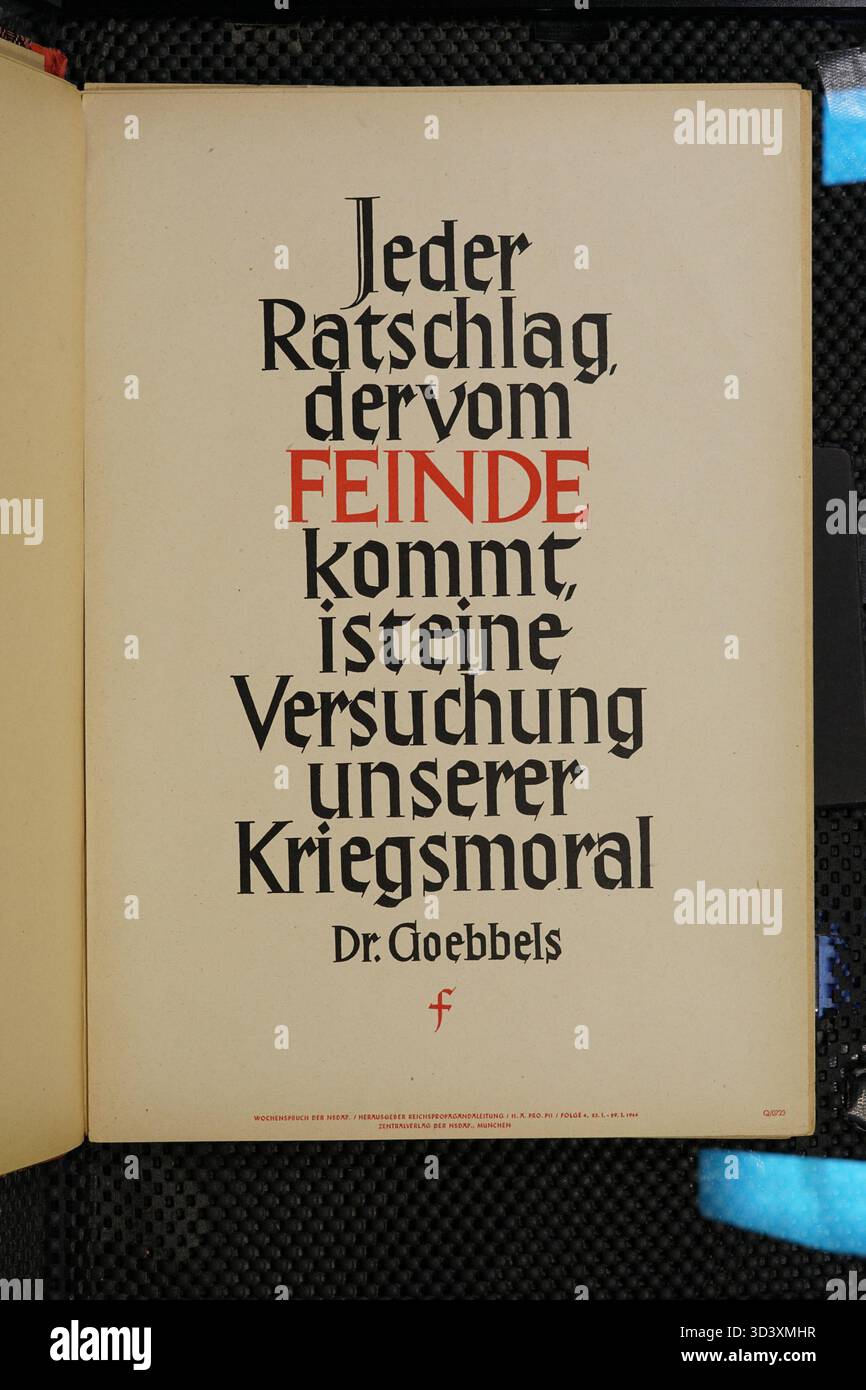 Wochenspruch der nsdap immagini e fotografie stock ad alta risoluzione ...