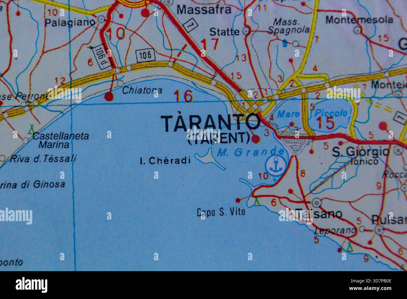Cartografia taranto immagini e fotografie stock ad alta risoluzione - Alamy