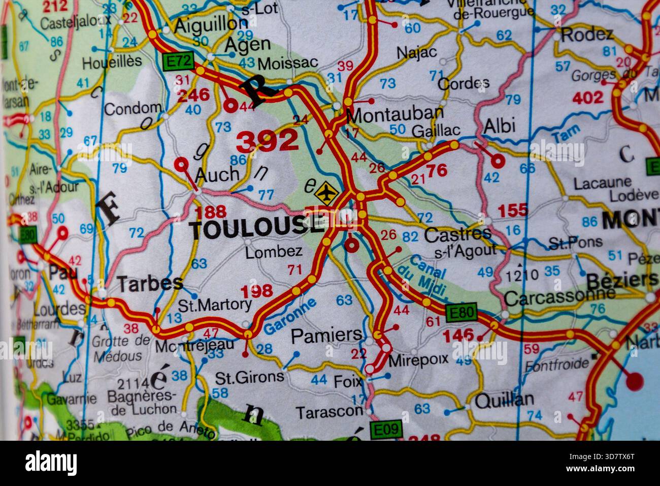 Mappa di tolosa immagini e fotografie stock ad alta risoluzione - Alamy