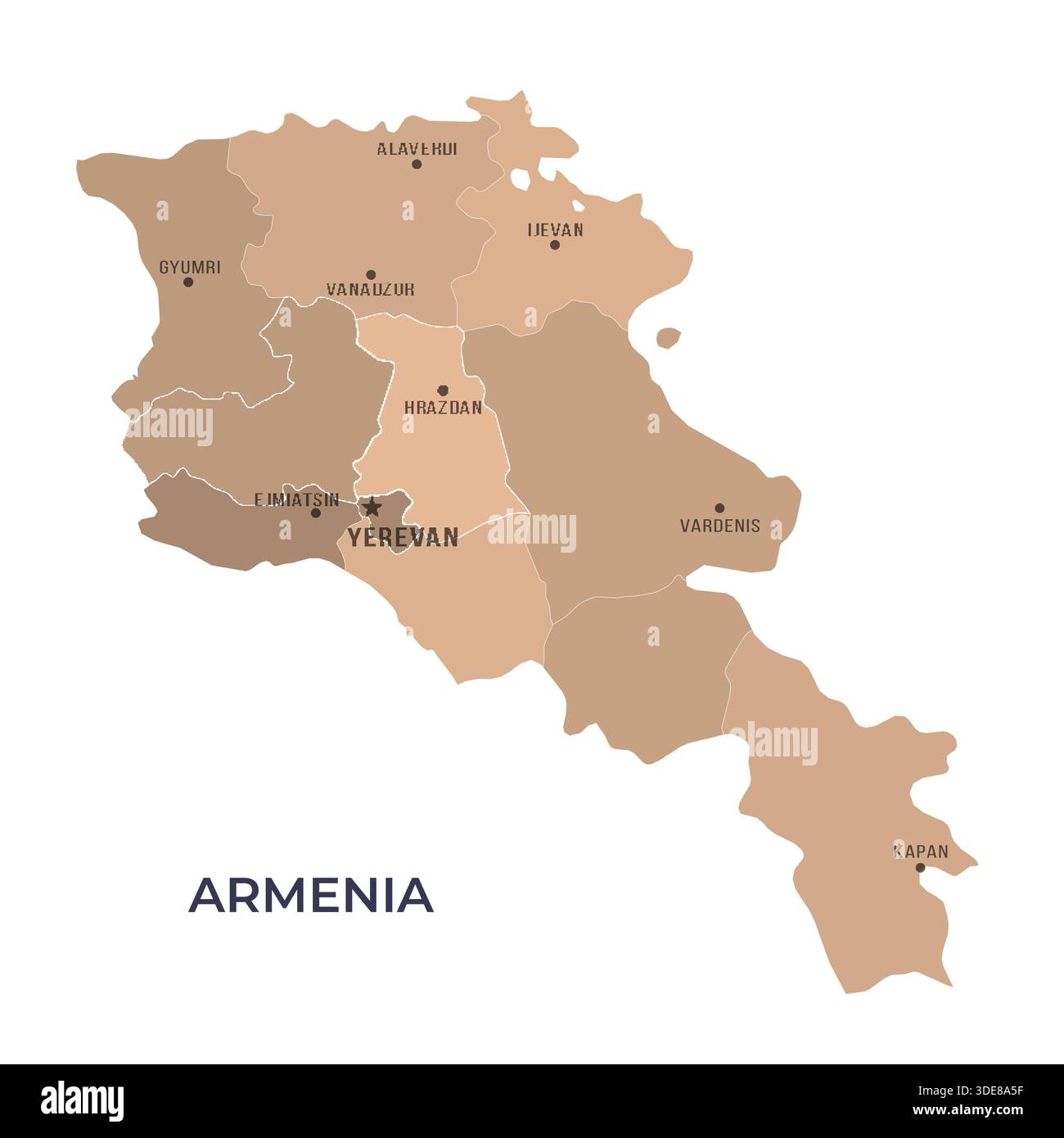 Mappa di gyumri Immagini Vettoriali Stock - Alamy