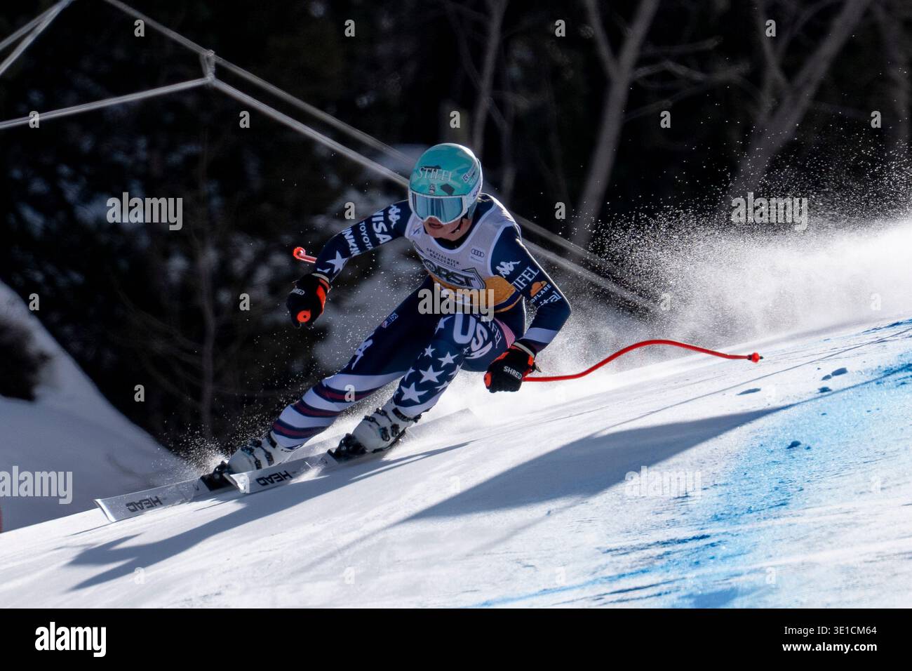 Val di Fassa, Italia, 7 marzo 2026. Allison Mollin (USA) partecipa alla ...