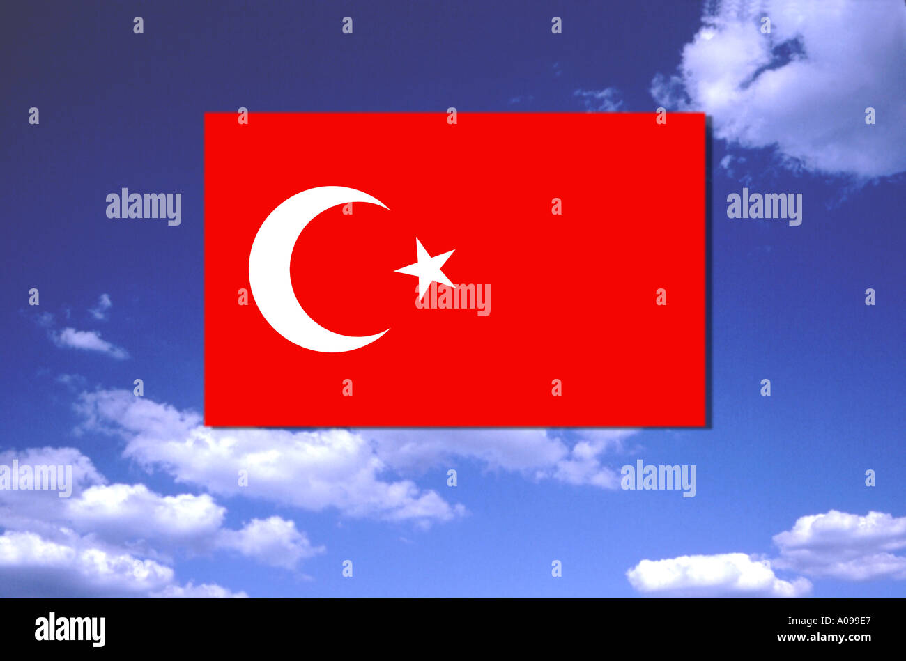 Bandiera della Turchia Foto stock - Alamy