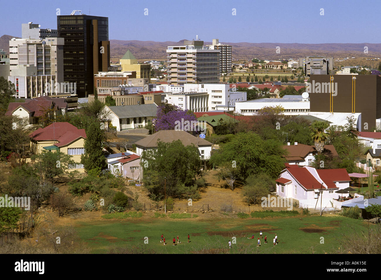 Namibia windhoek skyline immagini e fotografie stock ad alta ...