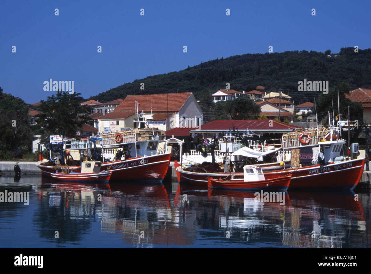 PETRITI GRECO CORFU ISOLA del mar Ionio EUROPA Foto stock - Alamy