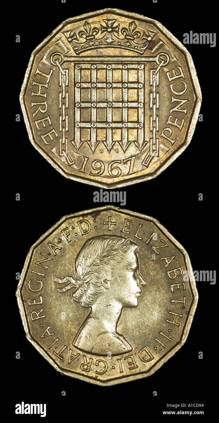 Moneta da tre penny del 1967 immagini e fotografie stock ad alta ...