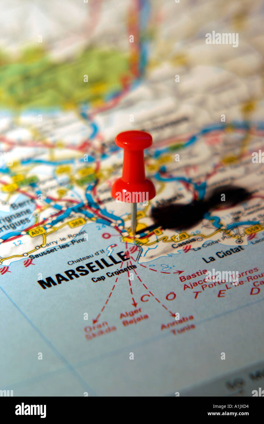 Mappa di marsiglia immagini e fotografie stock ad alta risoluzione - Alamy