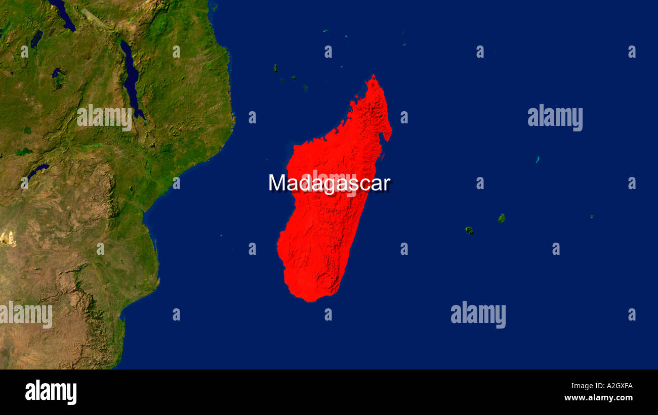 Madagascar satellite image immagini e fotografie stock ad alta ...