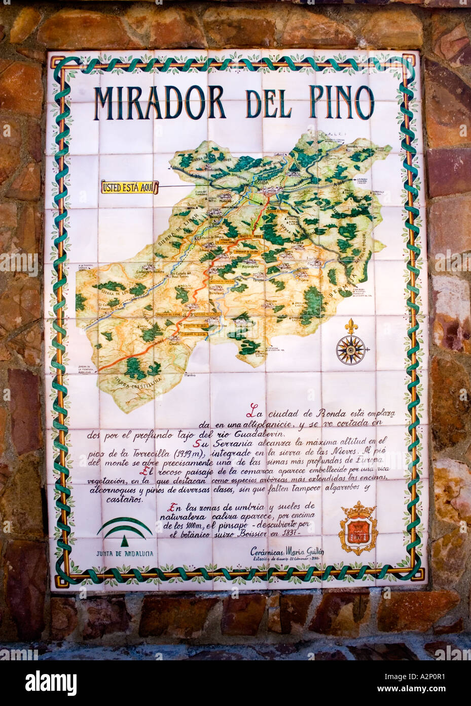 Mappa di ronda spagna immagini e fotografie stock ad alta risoluzione ...
