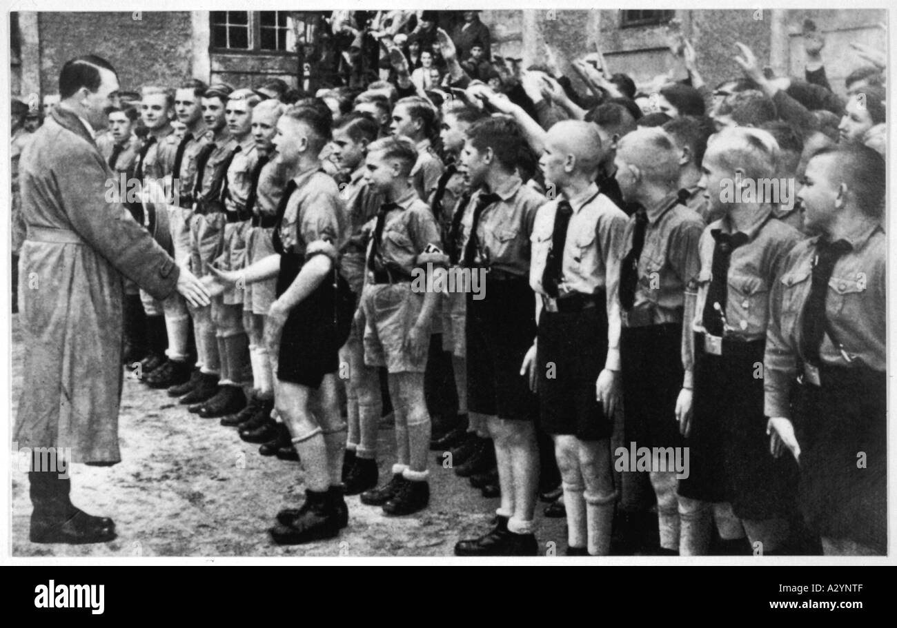Hitler Gioventù Hitleriana Foto stock - Alamy