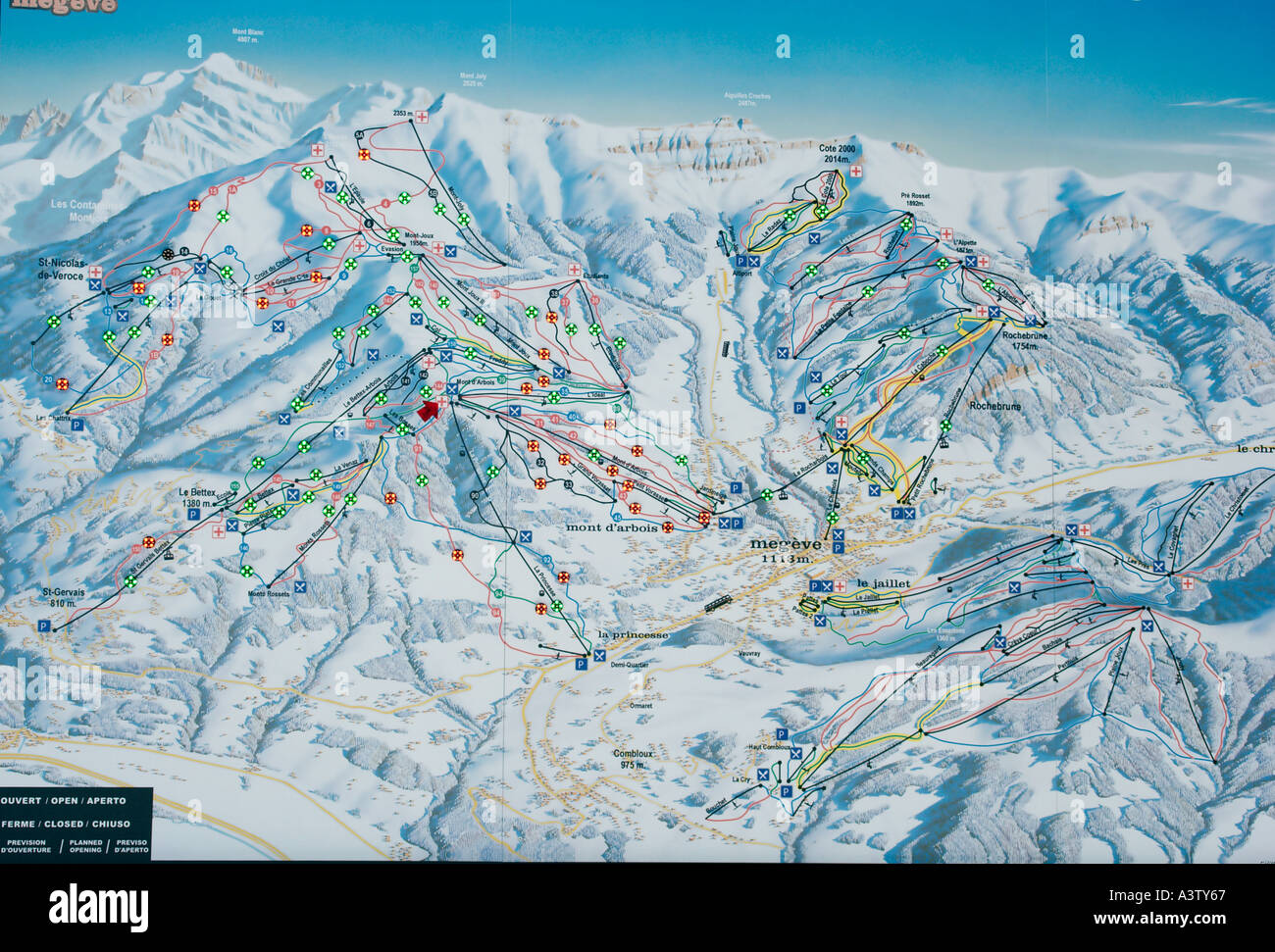 Mappa delle alpi immagini e fotografie stock ad alta risoluzione - Alamy
