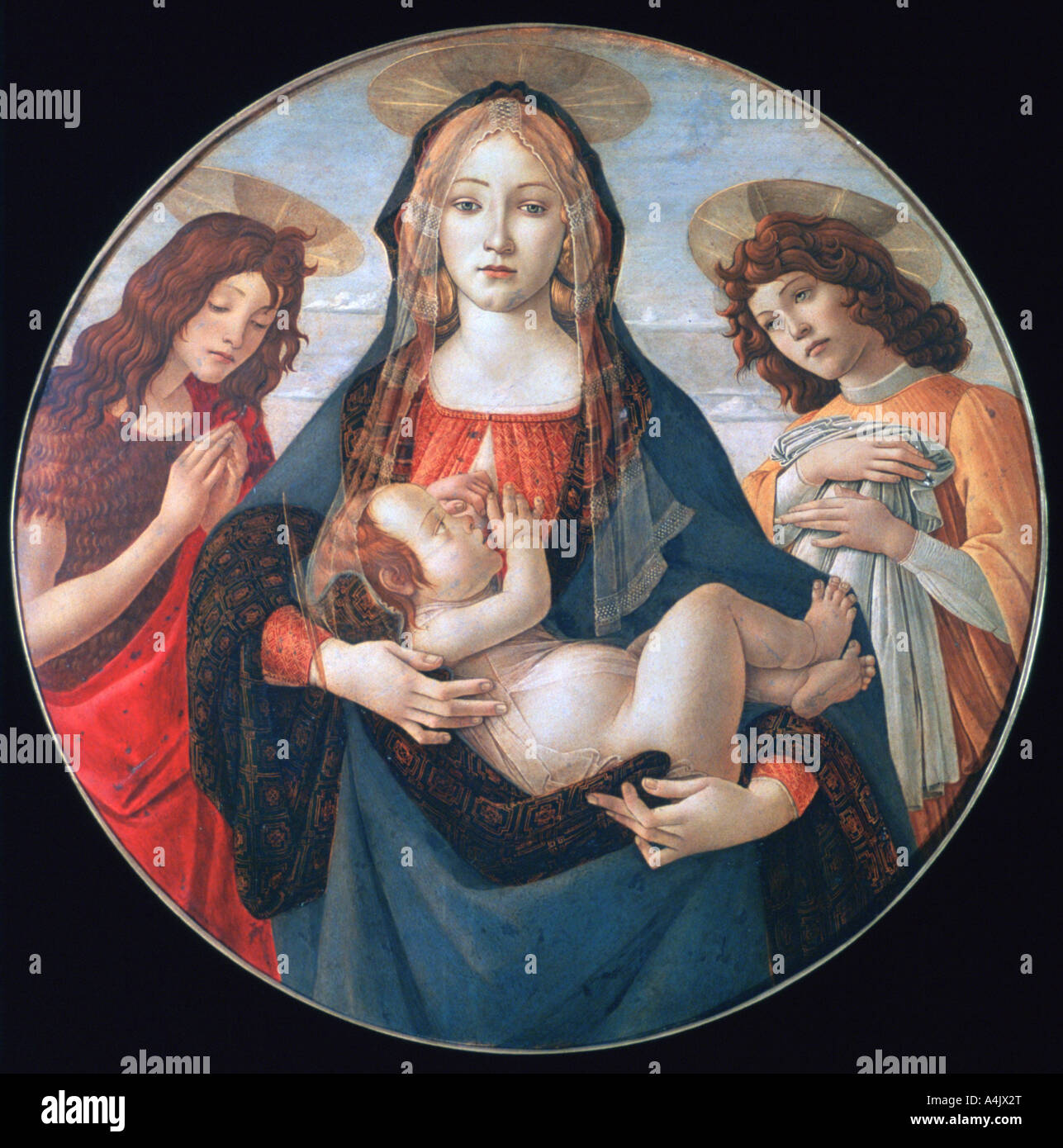 "La Vergine con il Bambino e i Santi Giovanni e un angelo', C1490. Artista: Sandro Botticelli ...